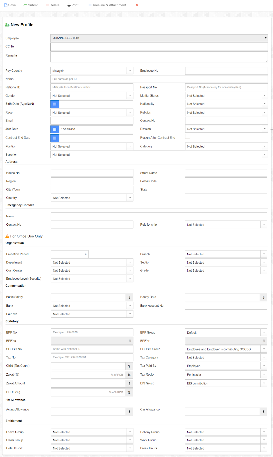 Rymnet HRMS - HR Core